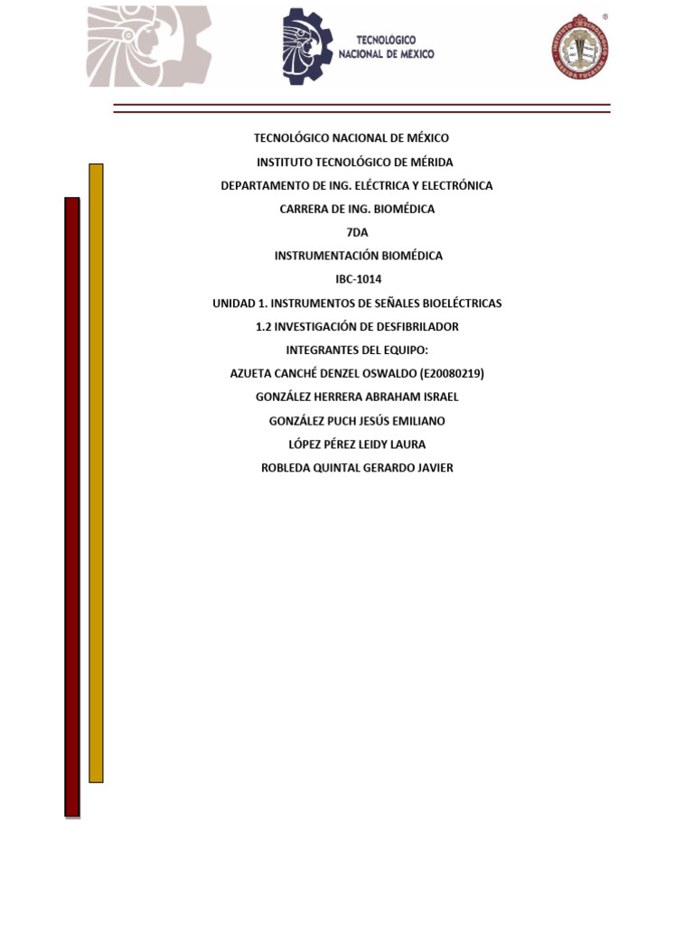 1.2 Investigación Desfibrilador. 7DA. EQ 4 | PDF