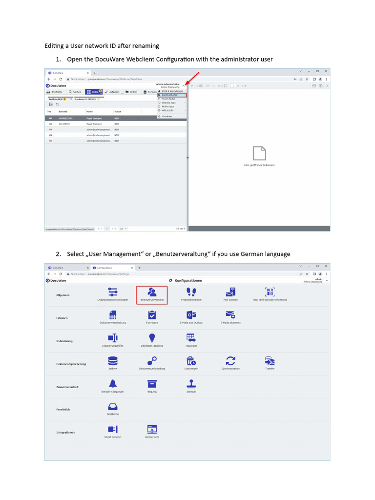 Netzwerkkennung Anpassen Englisch | PDF