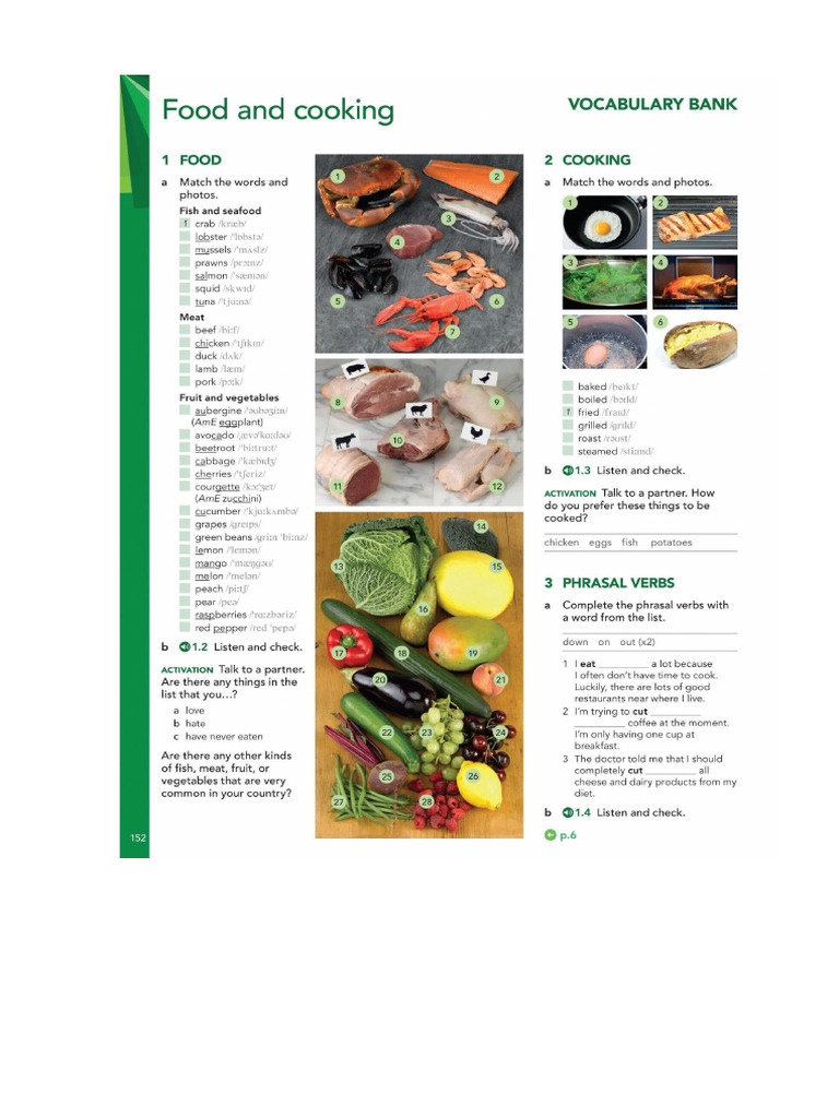 Food&Cooking Vocab | PDF Food&Cooking Vocab | PDF