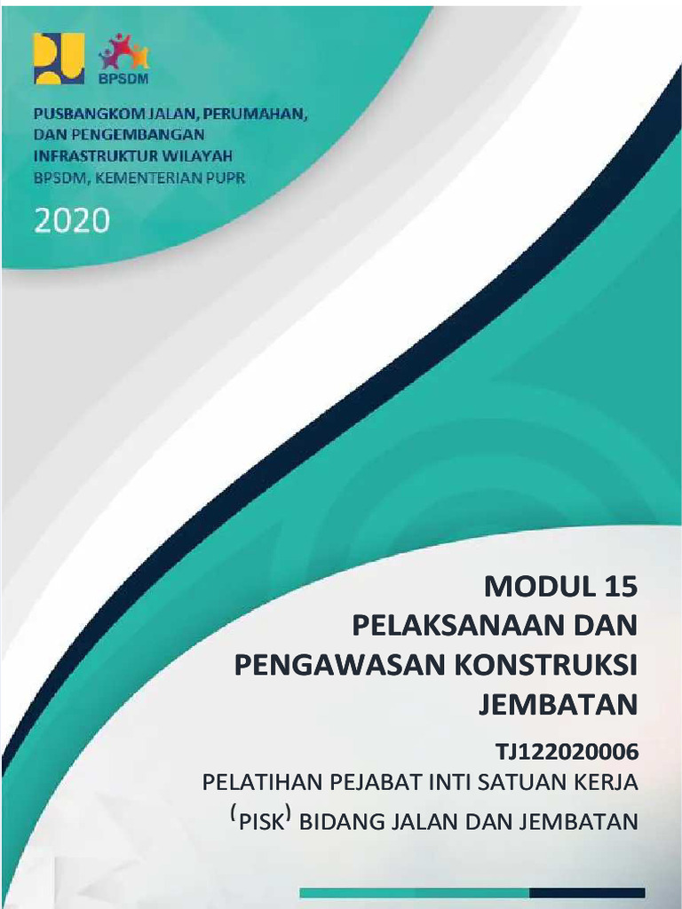PDF Modul 15 Pelaksanaan Dan Pengawasan Pekerjaan Jembatan Rev Finali ...