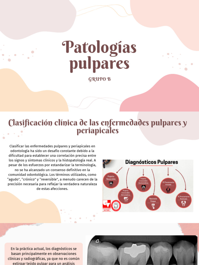 Patologías Pulpares | PDF | Medicina CLINICA | Especialidades Medicas