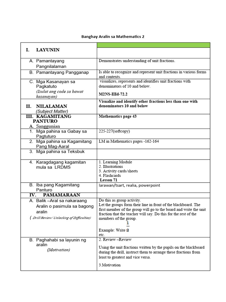 Cot 2 (Q3-Math) | Download Free PDF | Behavior Modification | Cognition