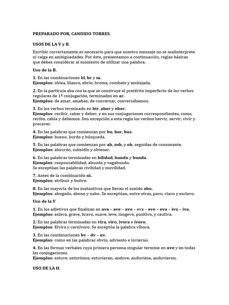 Reglas Ortograficas. | PDF | Verbo | Lingüística