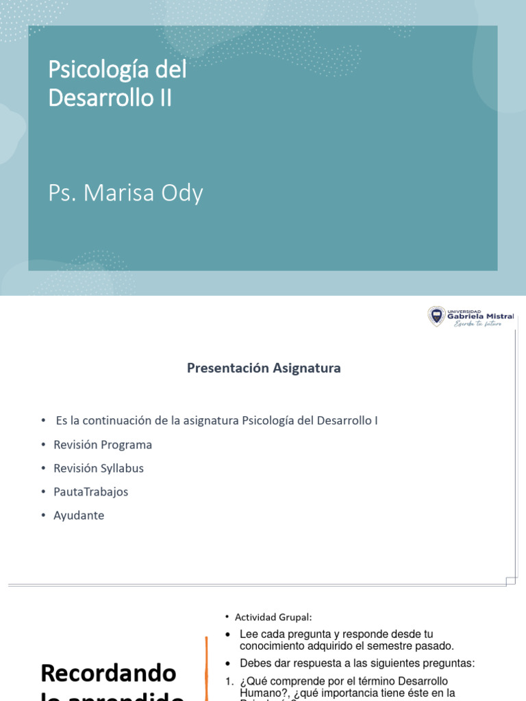 Desarrollo 2 Completo | PDF | Desarrollo cognitivo | Pensamiento