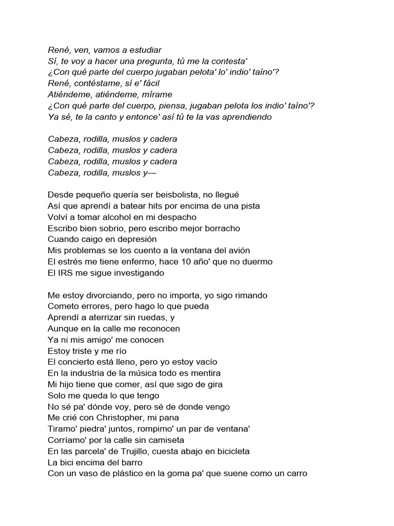 René Letra | PDF René Letra | PDF