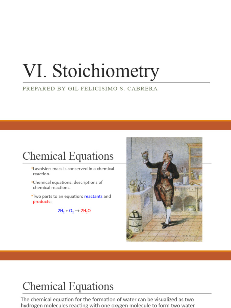 Chapter 6 - Stoichiometry | PDF | Mole (Unit) | Stoichiometry
