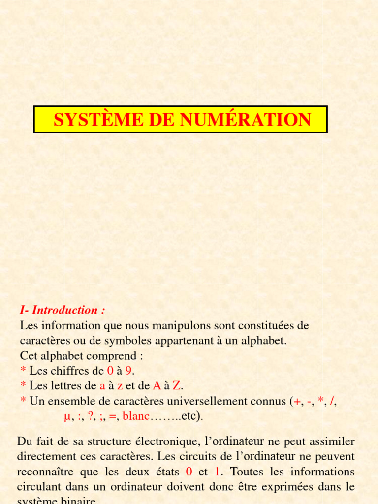 Système de Numeration | PDF