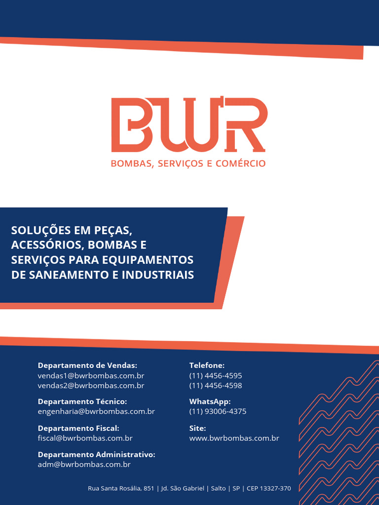 Catálogo BWR 1 | PDF | Válvula | Bomba