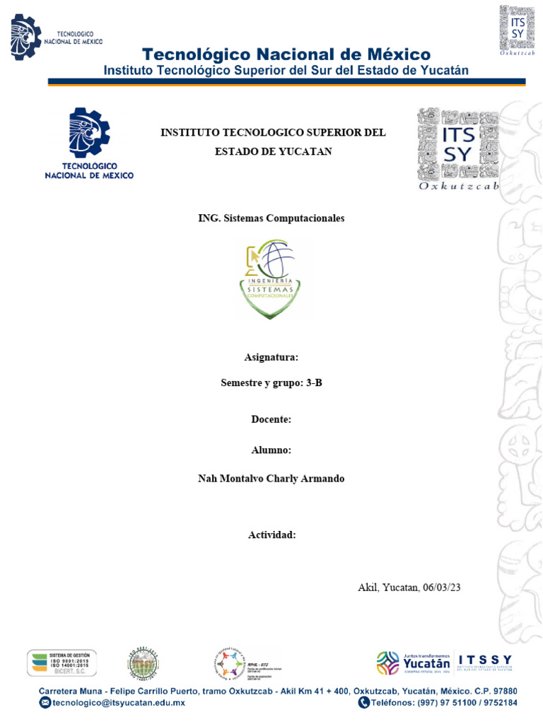 Formato de Portada | PDF