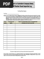 VGP01 Routine Visual Inspection | PDF | Waste | Pollution
