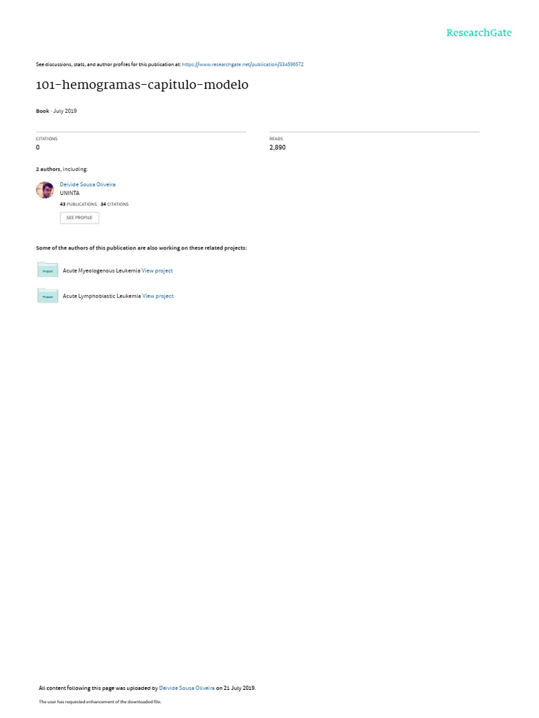 101 Hemogramas Capitulo Modelo | PDF | Anemia | Especialidades médicas