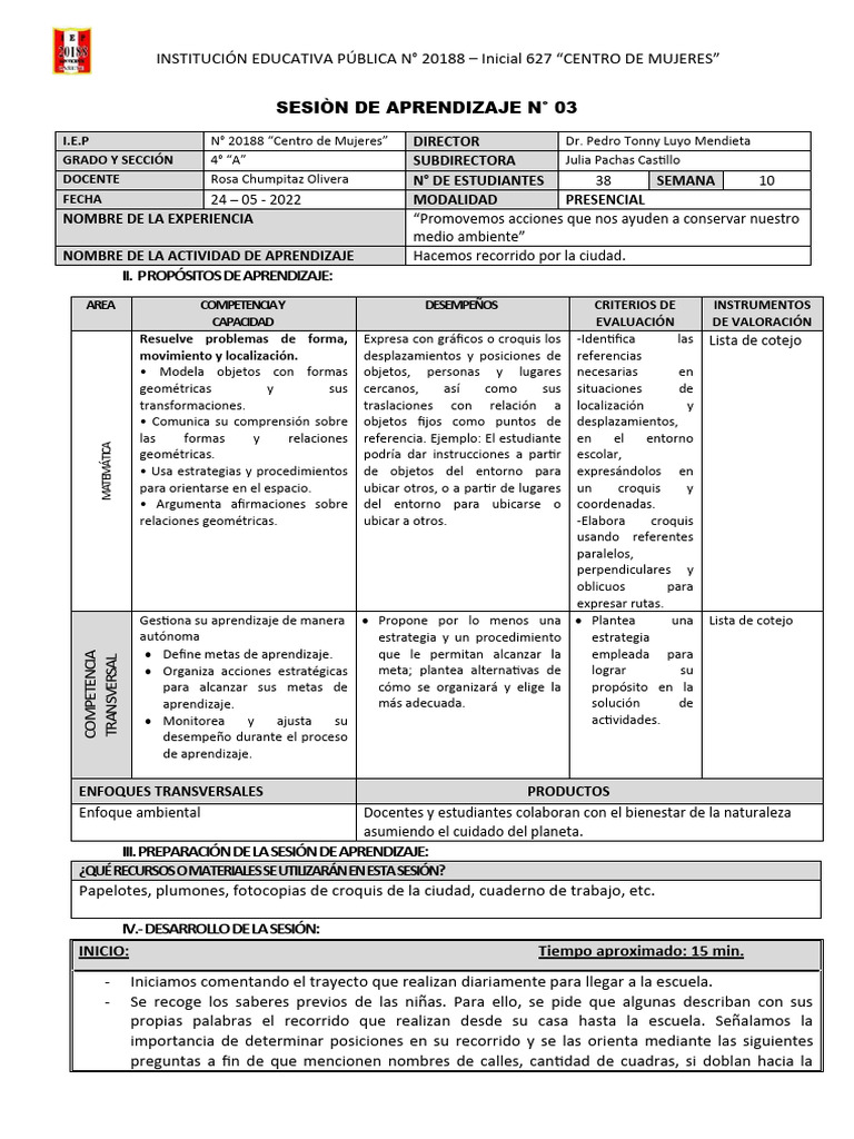4° A - D2 - Matemática | PDF | Crecimiento personal y profesional