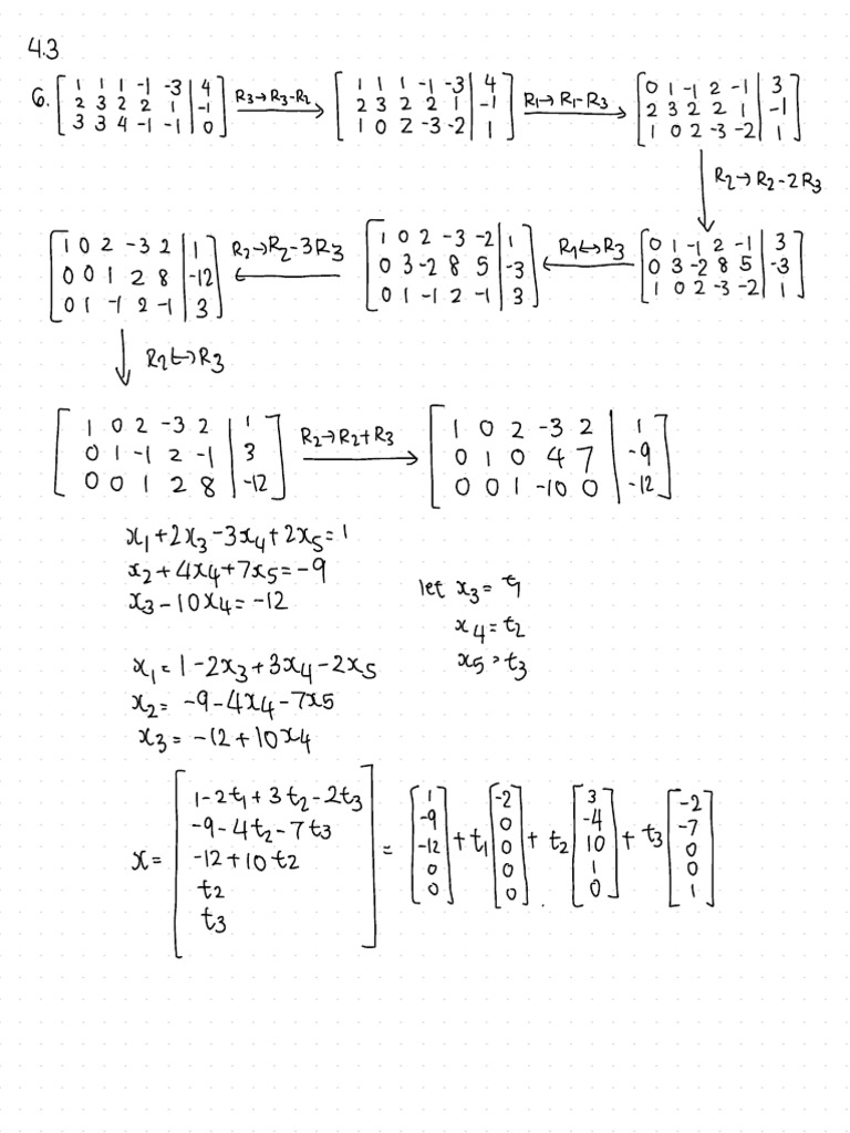 Math 56 HW 6 | PDF | Linear Algebra | Algebra