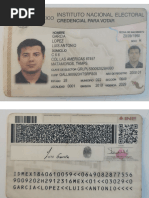 Modelo Actual de La Credencial para Votar | PDF | Tinta | Ultravioleta