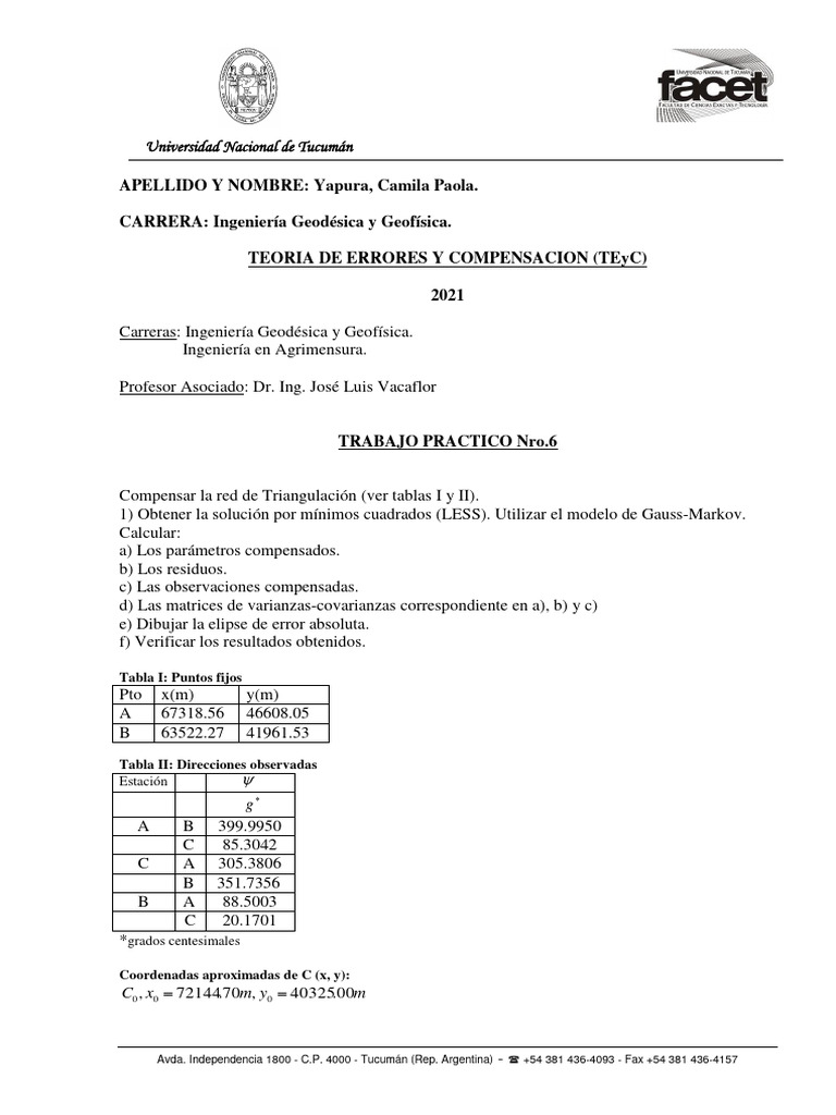 TEyC. Yapura, Camila - Trabajo Práctico - Ogundare | PDF