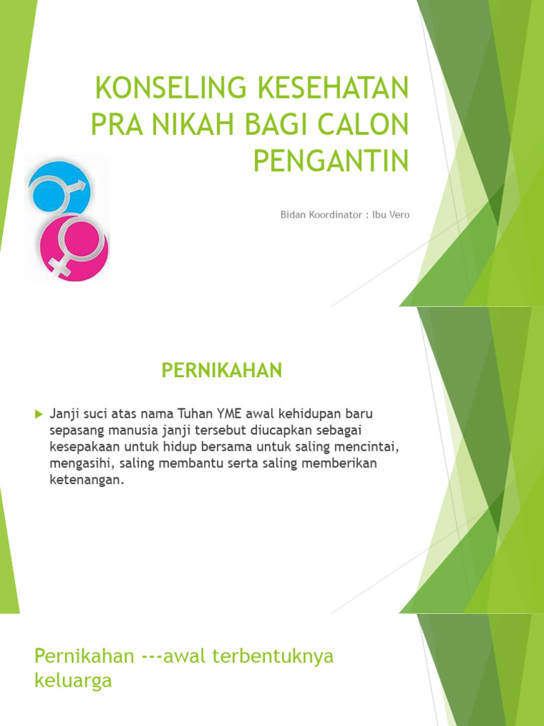 Konseling Kesehatan Pra Nikah Bagi Calon Pengantin | PDF