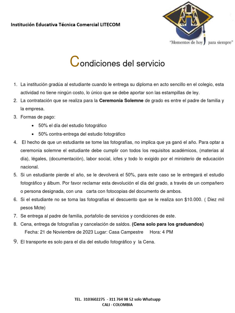 Litecom Cena Condiciones Del Servicio | PDF