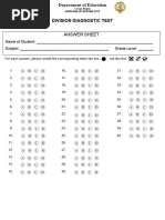 Blank Answer Sheet For Test Numbered 1-40 | PDF | Games & Activities