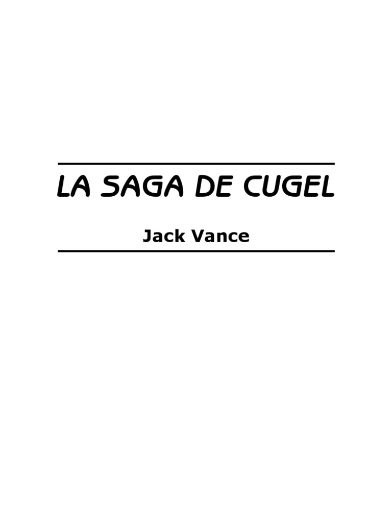 Vance, Jack - TM III, La Saga de Cugel | PDF | Té | Vino