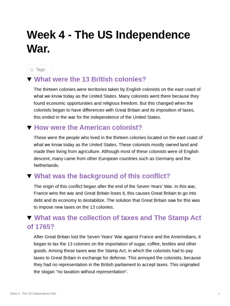 The US Independence War | PDF | American Revolution | British ...