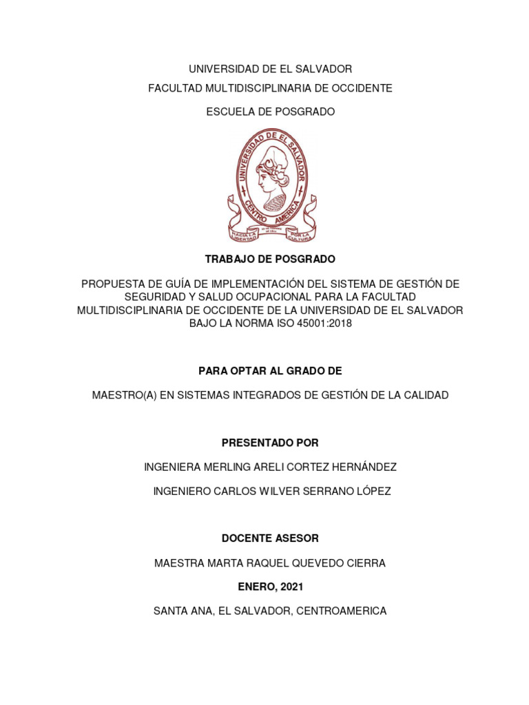 PROPUESTA DE GUÍA DE IMPLEMENTACIÓN SGSSO FMOcc | PDF | Seguridad y salud ocupacional | Valores