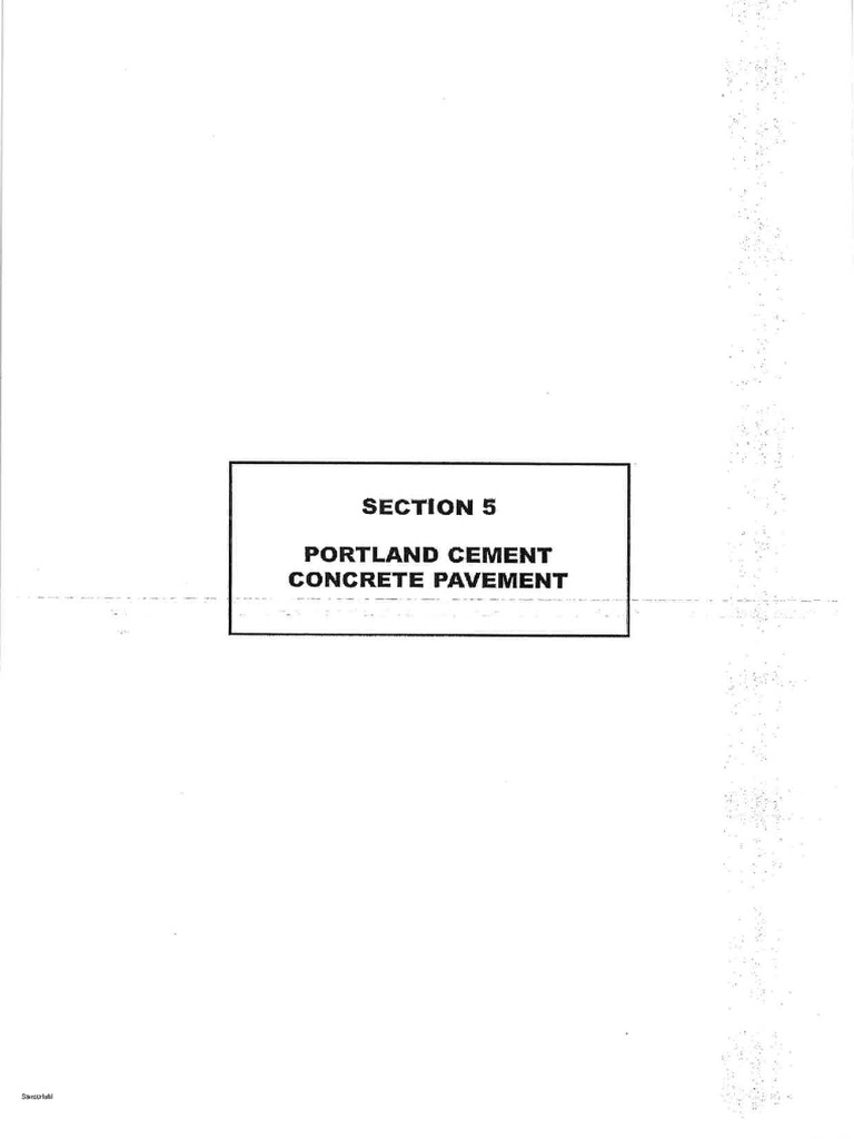 JKR - Section 05 - Portland Cement Concrete Pavement 1988 | PDF