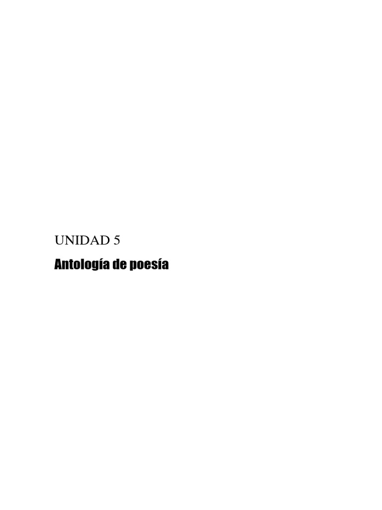 Antología de poesía contemporánea | PDF | Amor