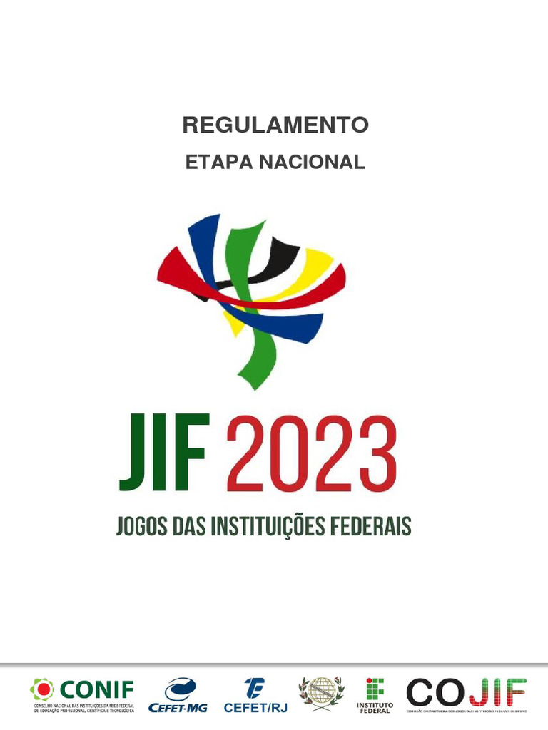 Regulamento JIF Etapa Nacional 2023 | PDF | Esportes