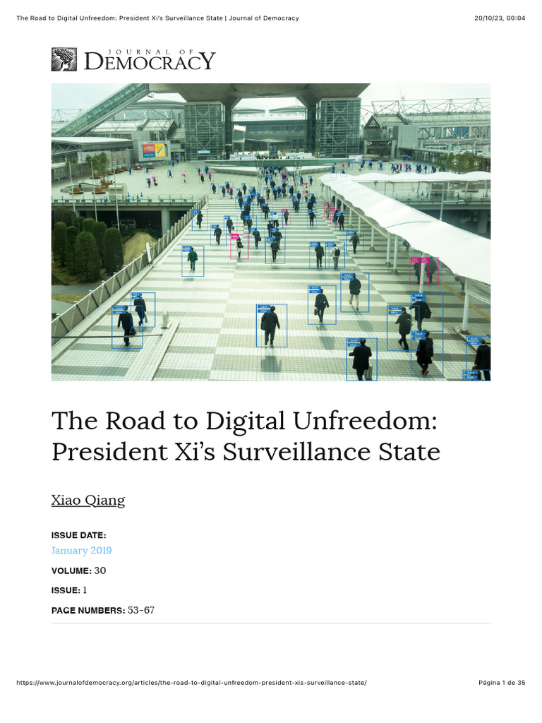 The Road To Digital Unfreedom: President Xi's Surveillance State ...