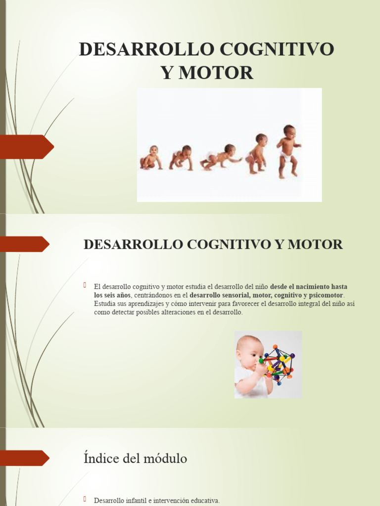 Desarrollo Cognitivo y Motor | PDF | Gusto | Percepción