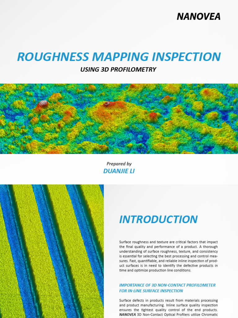 Roughness Mapping Inspection Using Profilometer | Download Free PDF ...