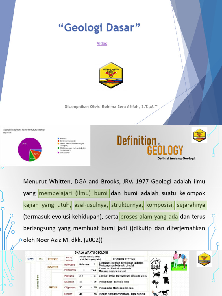 Materi 1 Geologi Dasar 20232024 Compressed | PDF