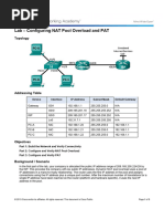 6.6.7 Packet Tracer - Configure PAT - ILM | PDF | Ip Address | Computer Architecture