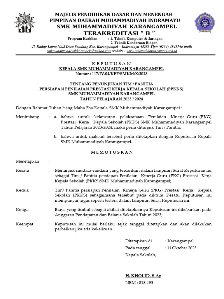SK PKG PKKS 2023 | PDF