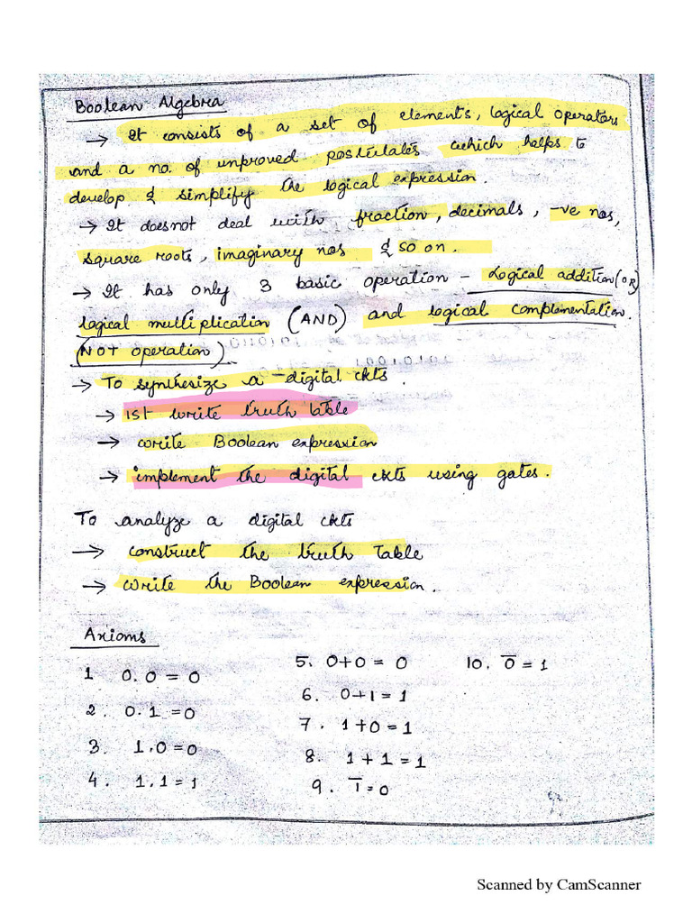 Boolean Algebra | PDF