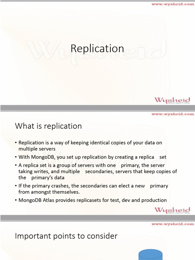 Replication Pdf Mongo Db Replication Computing
