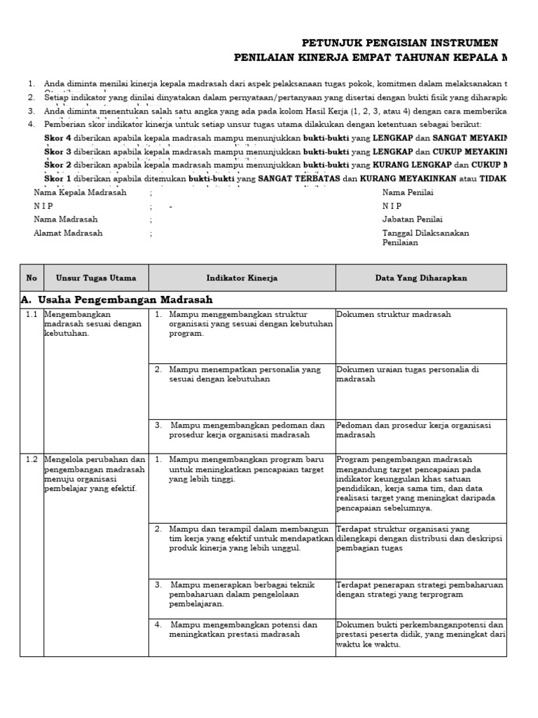 Instrumen PKKM 2023 | PDF