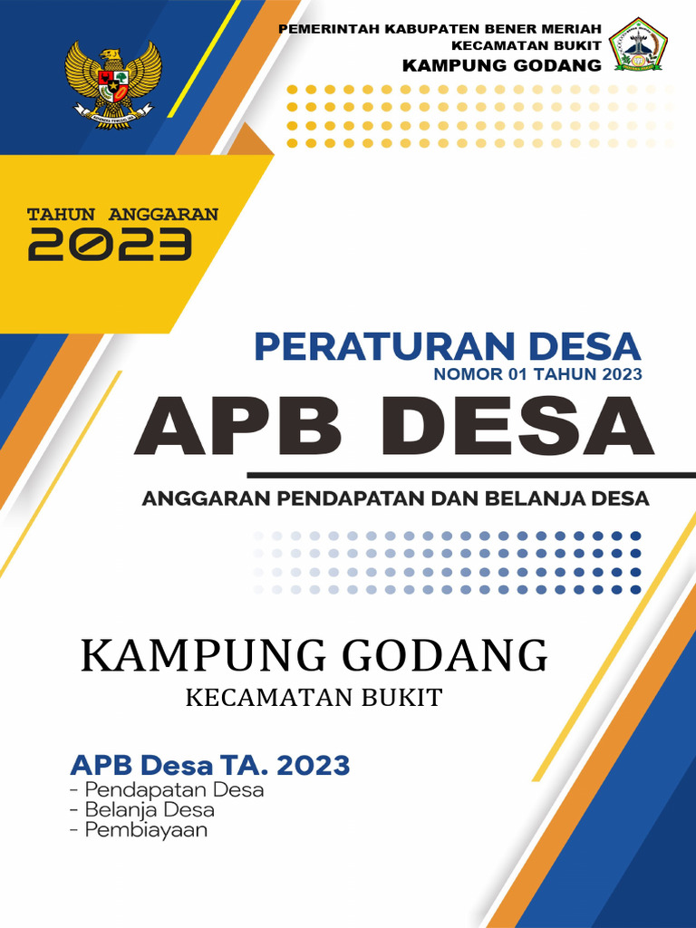 2023 - Draft Perdes APB Desa | PDF