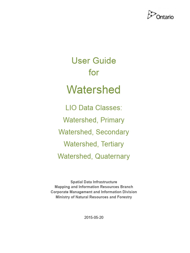 Watershed - User Guide | PDF | Drainage Basin | Legal Liability