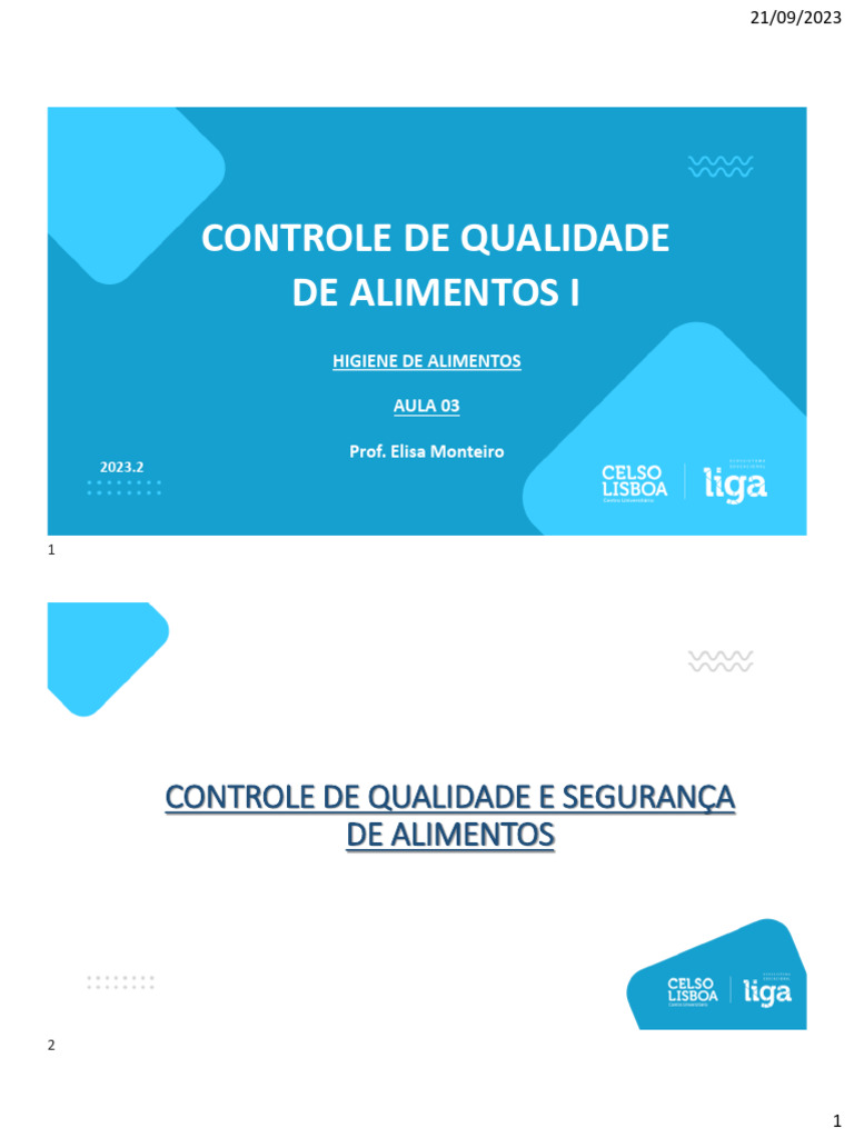 Controle de Qualidade de Alimentos | PDF | Alimentos | Leite