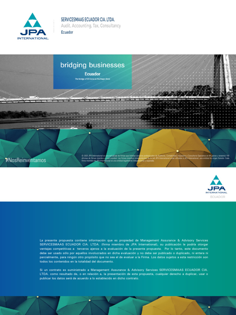 Jpa Ecuador Presentacion 2023 v1 Rev ML | PDF | Auditoría | Ley de ...