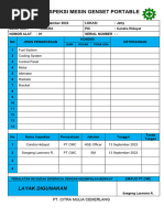 Check List Mesin | PDF