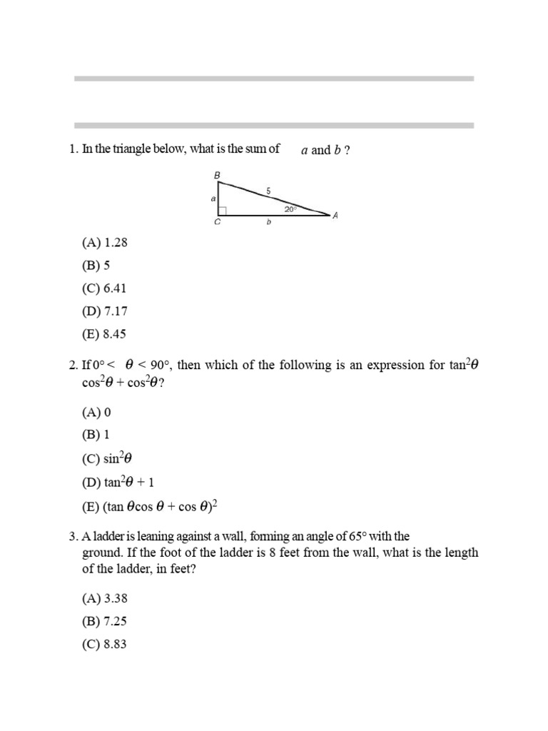 Trig 3 | Download Free PDF | Elementary Geometry | Euclidean Plane Geometry