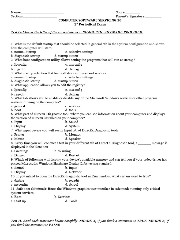 First-Quarter-Final-Ict 10 2021 | PDF