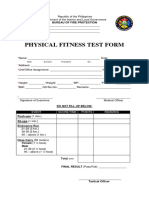 PNP Physical Fitness Test Form 2024 | PDF | Local Government | Government