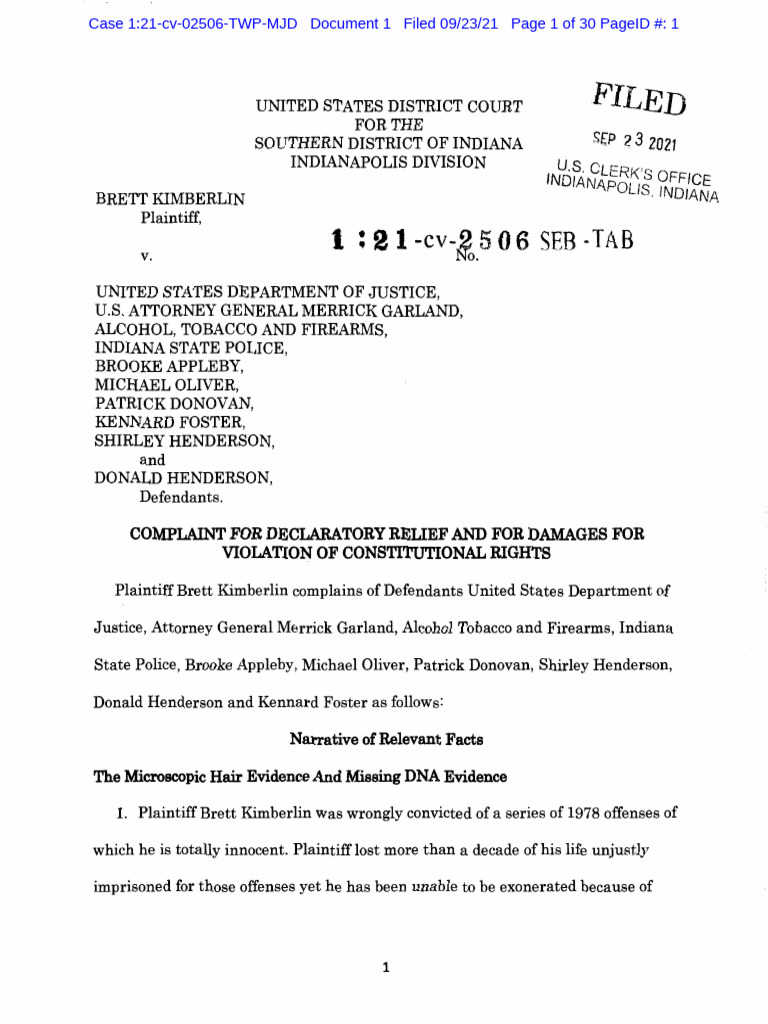 1 Complaint | PDF | Legal Remedy | Miscarriage Of Justice