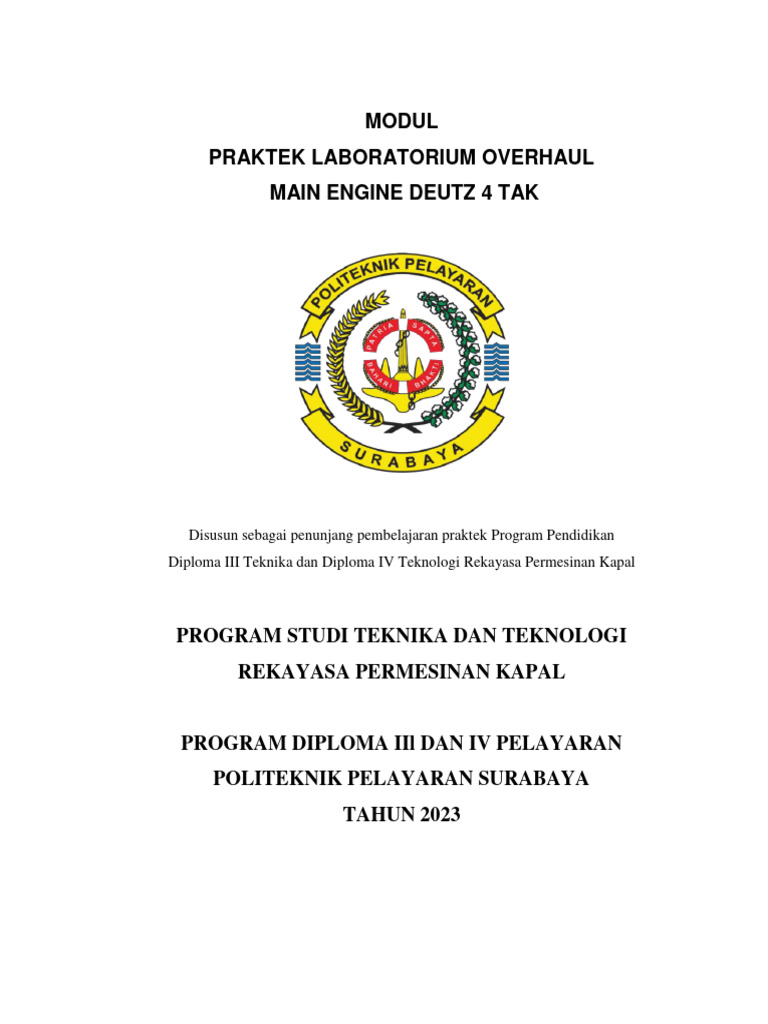 MODUL PRAKTEK LABORATORIUM OVERHAUL | PDF