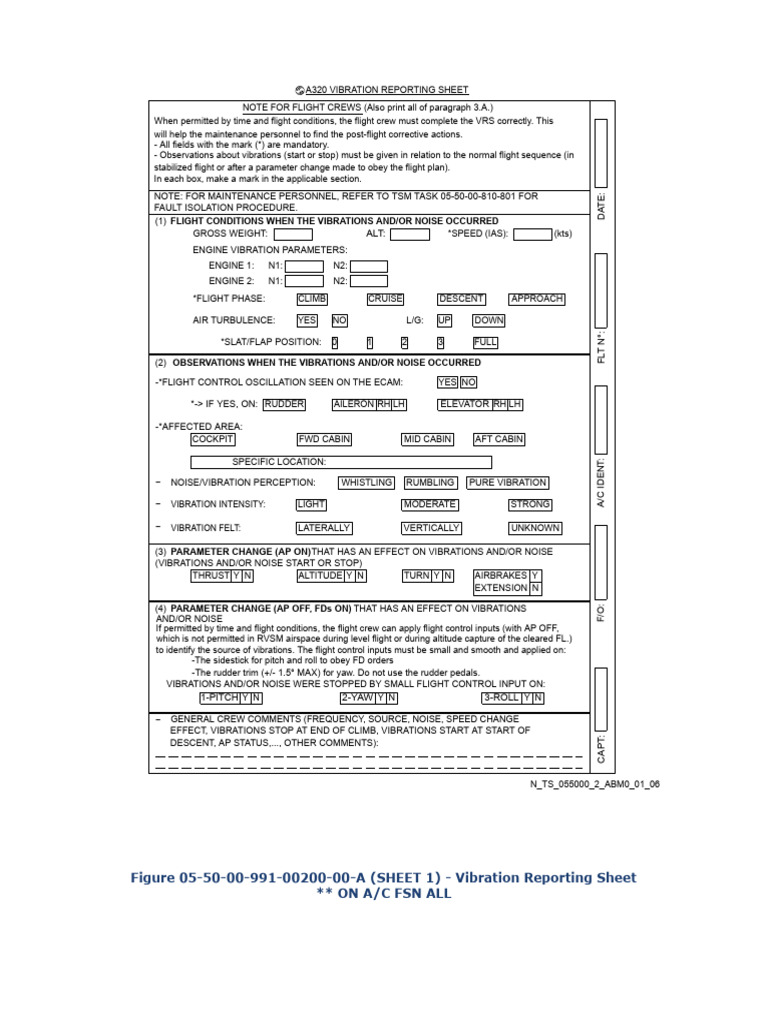 Vibration Reporting Sheet | PDF