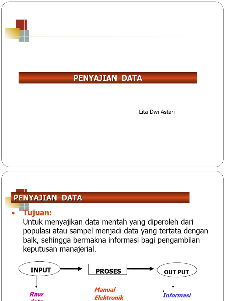 Penyajian Data Statistik 13-9-2012 | PDF