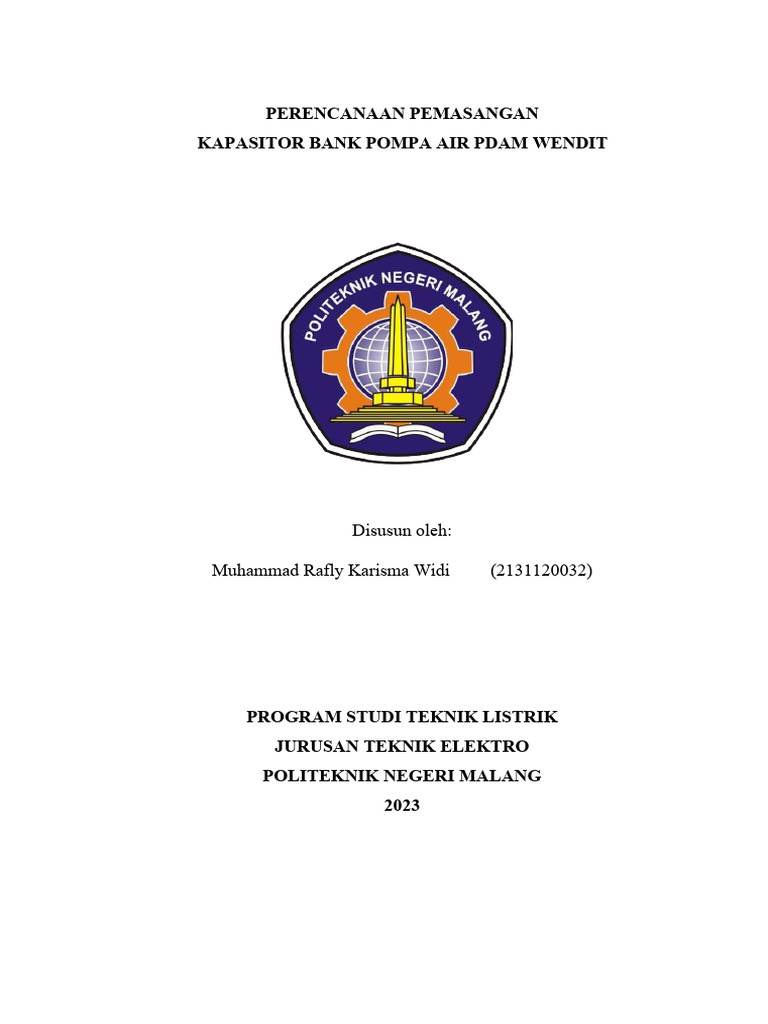 Proyek 2 - Proyek PDAM Kapasitor Bank | PDF